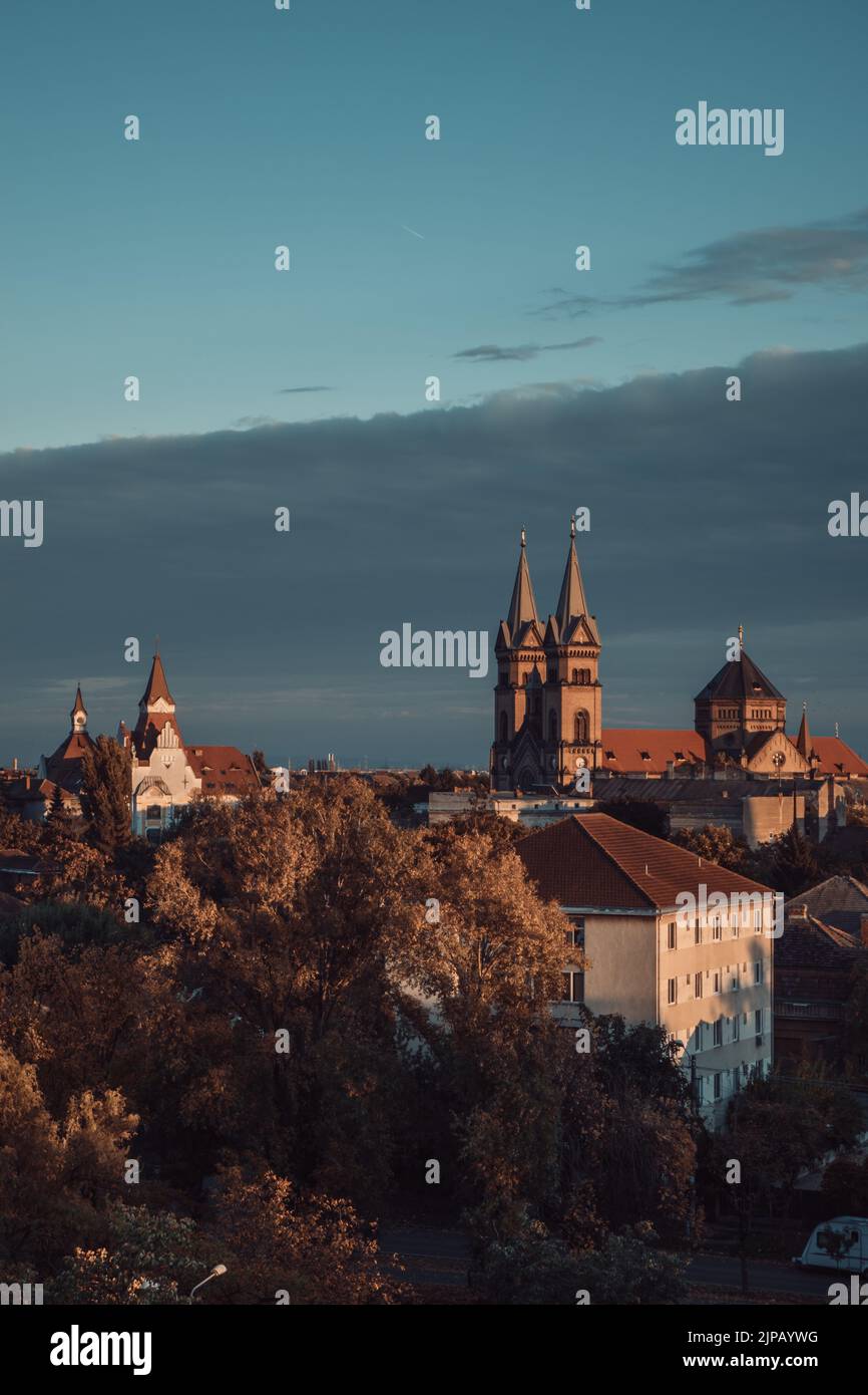 A vertical shot of the beautiful cityscape of Prague with traditional ...