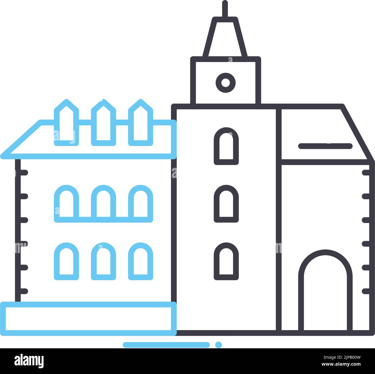 American historical buildings Stock Vector Images - Alamy