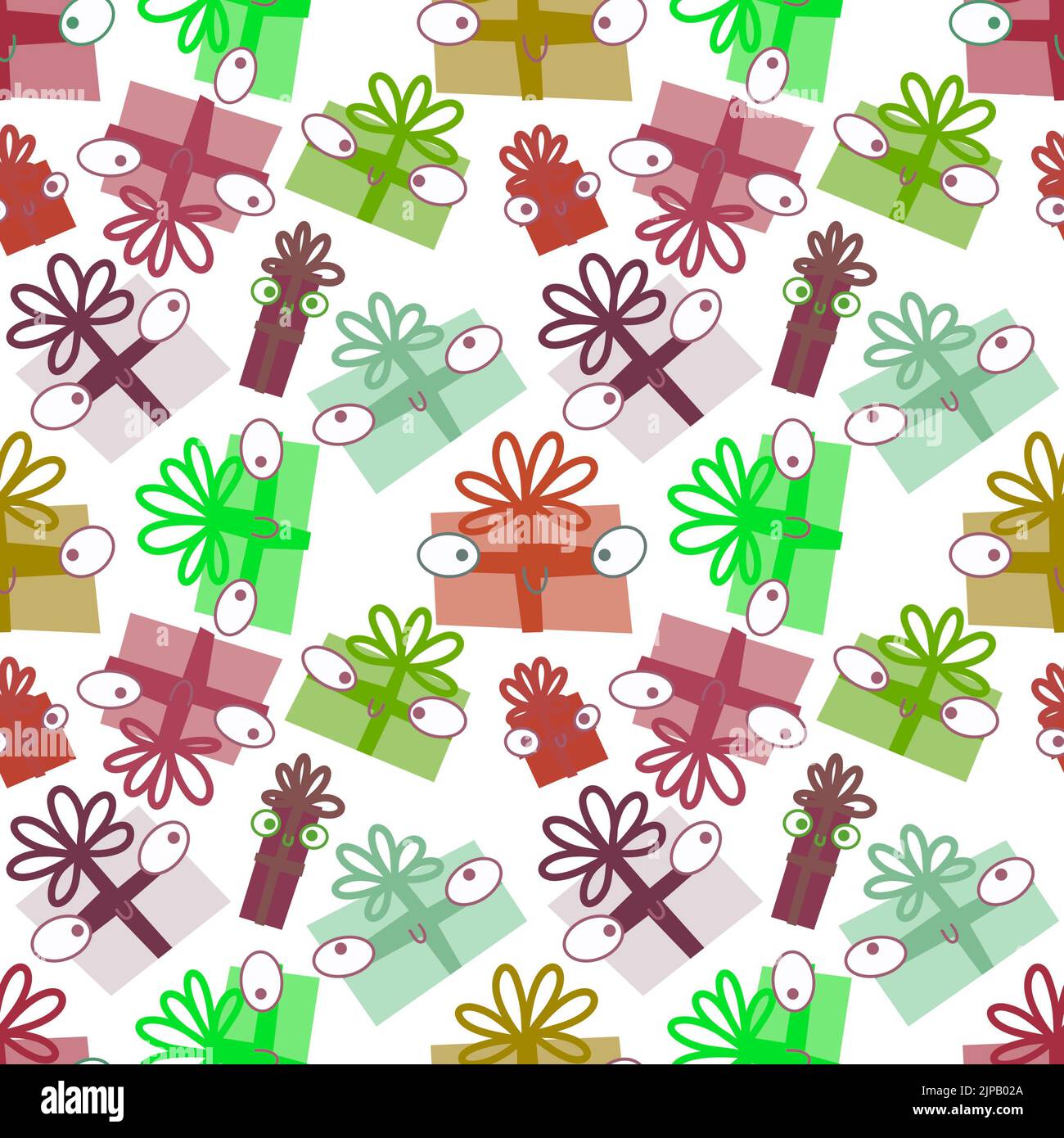 Birthday gifts box seamless pattern for Christmas wrapping paper and ...