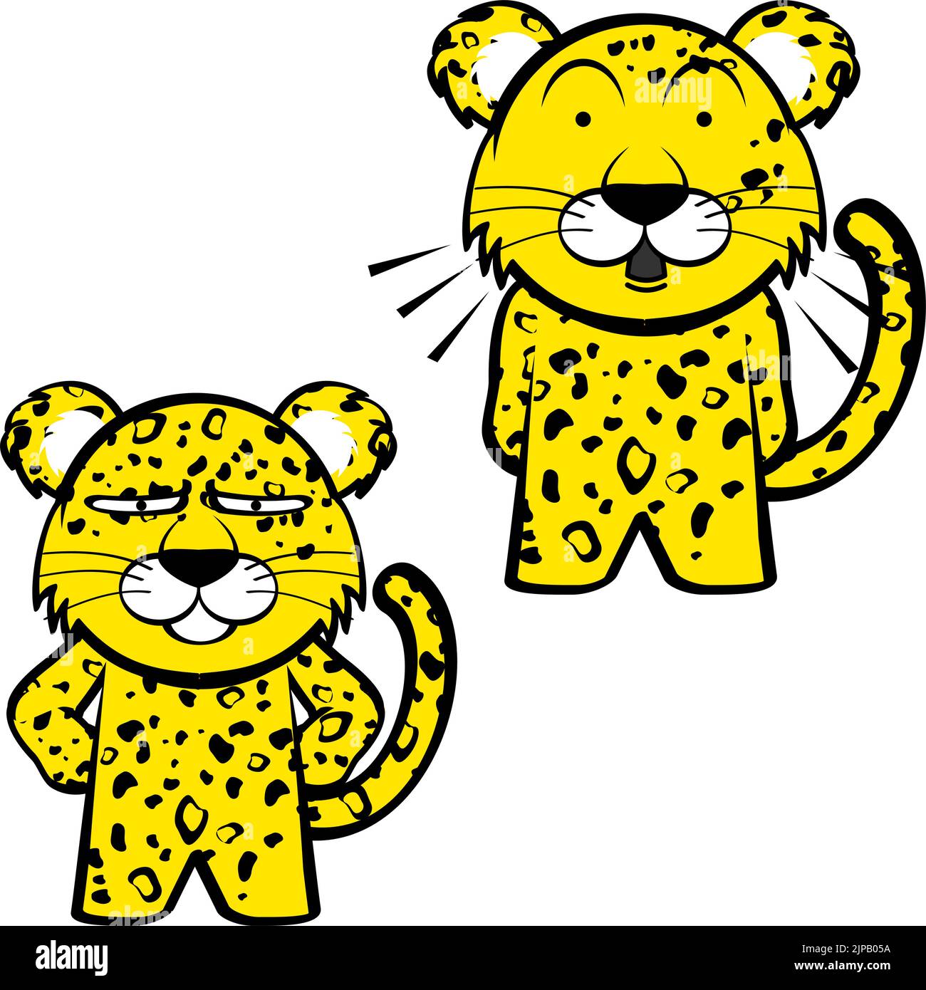 Chibi Leopard Drawing