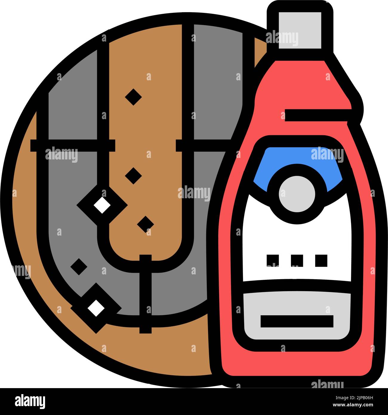 drain cleaner detergent color icon vector illustration Stock Vector ...