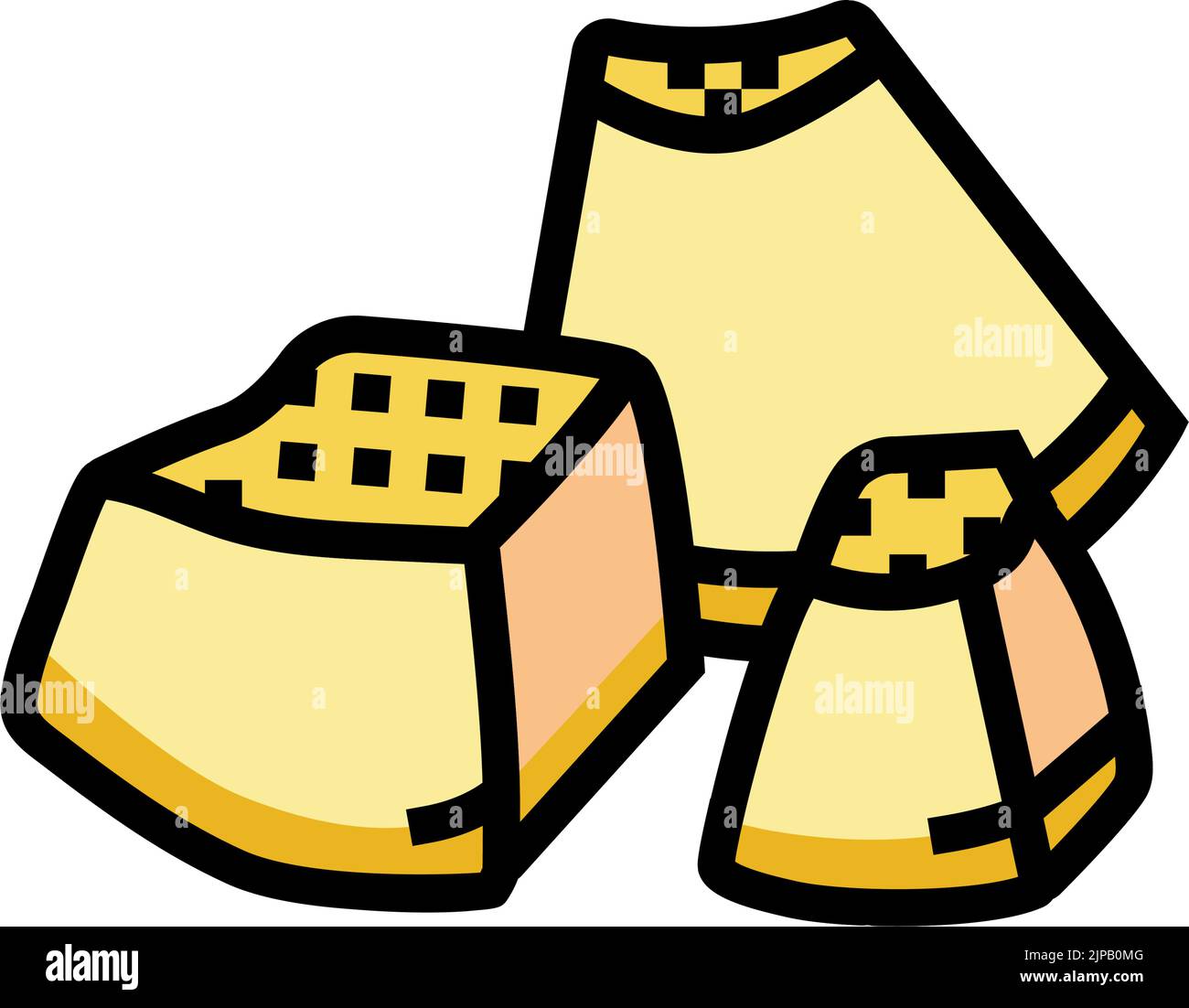 Yellow musk melon Stock Vector Images - Alamy