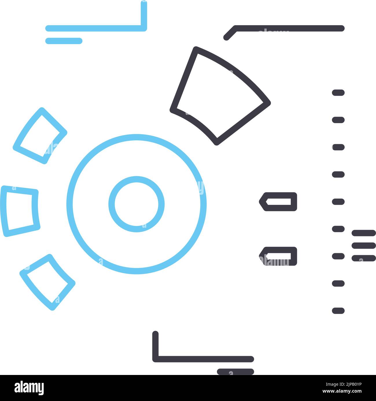 input interfaces line icon, outline symbol, vector illustration ...