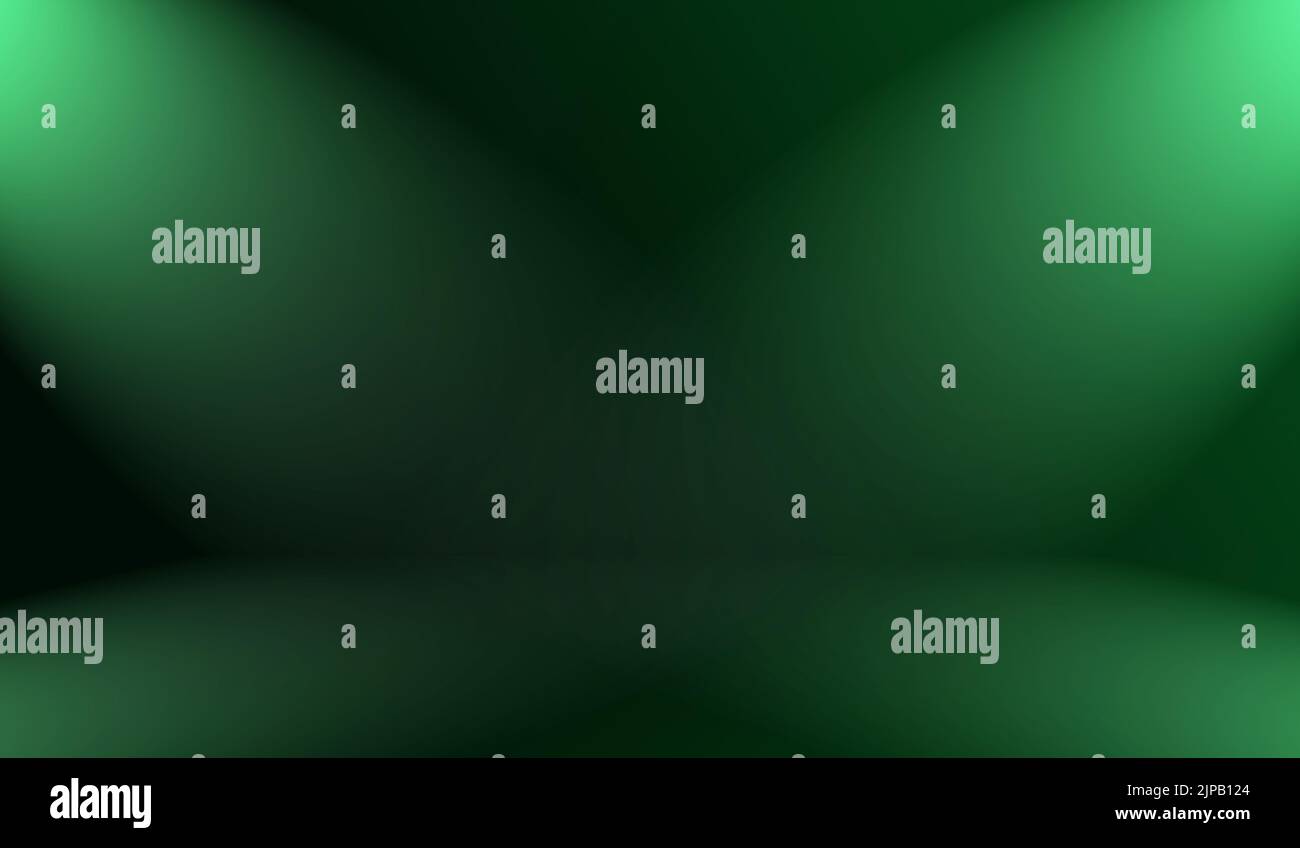 Abstract blur empty Green gradient Studio well use as background ...