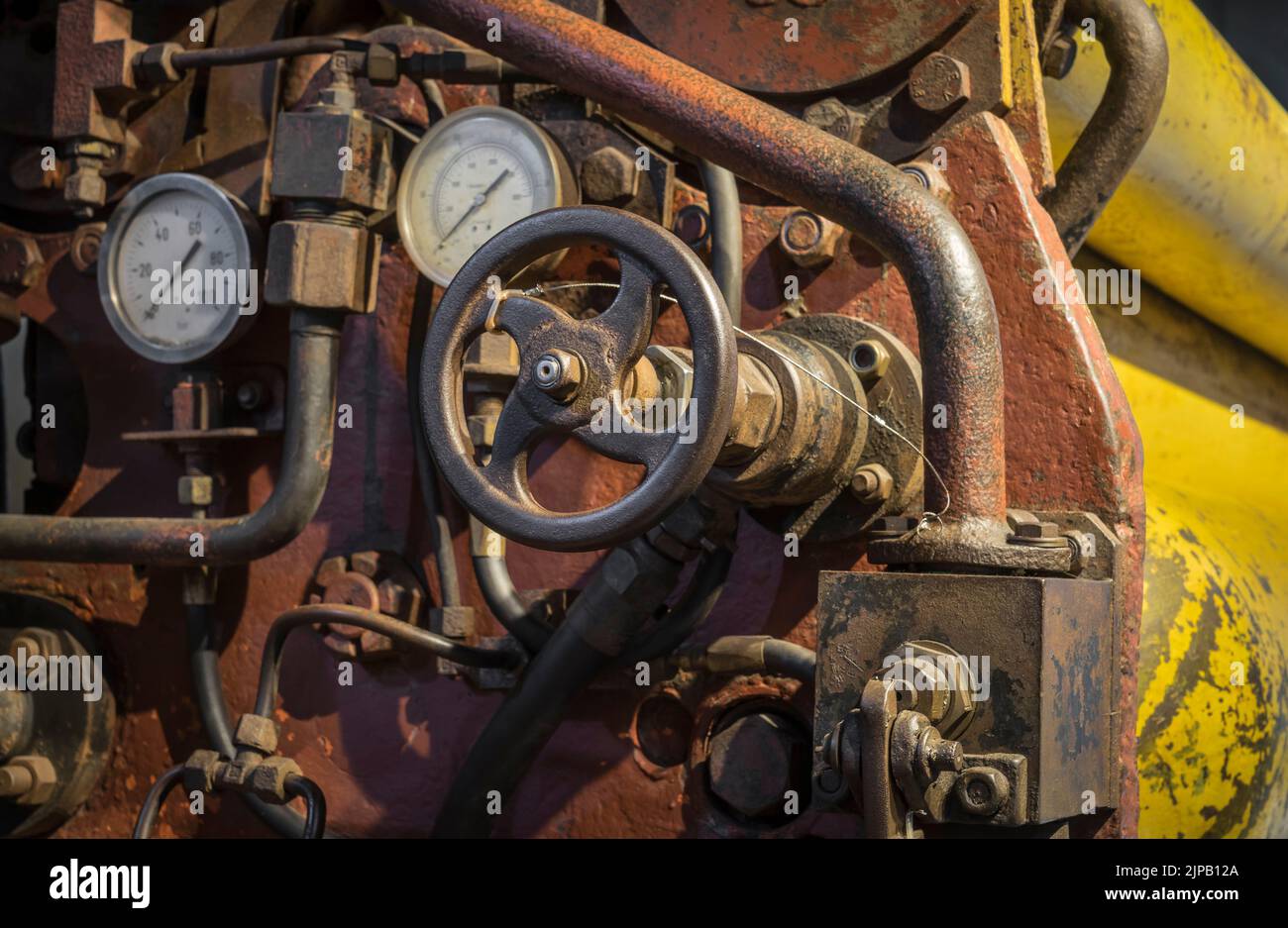 historic machinery in an old steel factory Stock Photo - Alamy