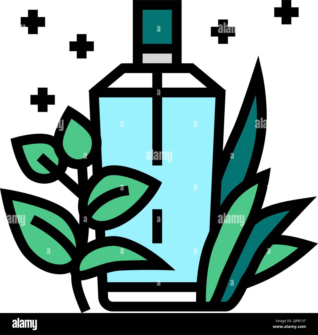green notes perfume color icon vector illustration Stock Vector Image ...