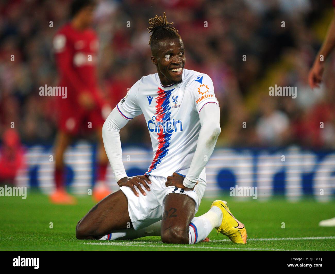 Crystal Palace's Wilfried Zaha during the Premier League match at ...