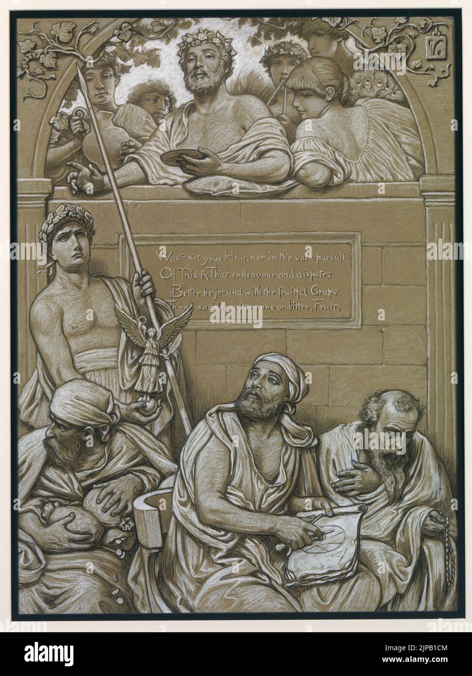 Frontispiece. Illustration by Elihu Vedder from the Rubáiyát of Omar ...