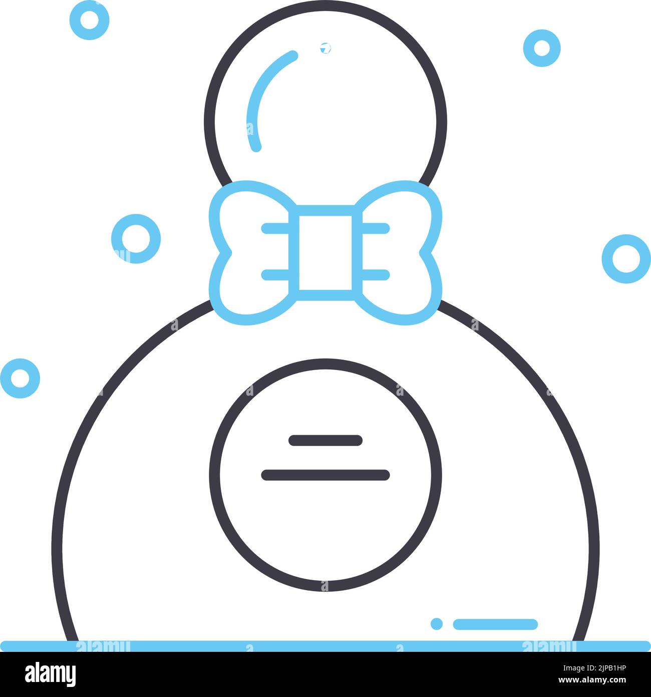 perfume line icon, outline symbol, vector illustration, concept sign ...