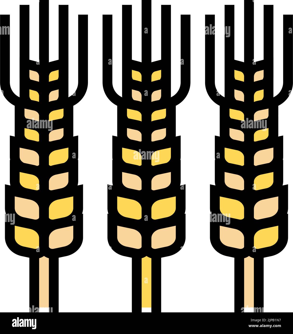 barley beer drink color icon vector illustration Stock Vector Image ...