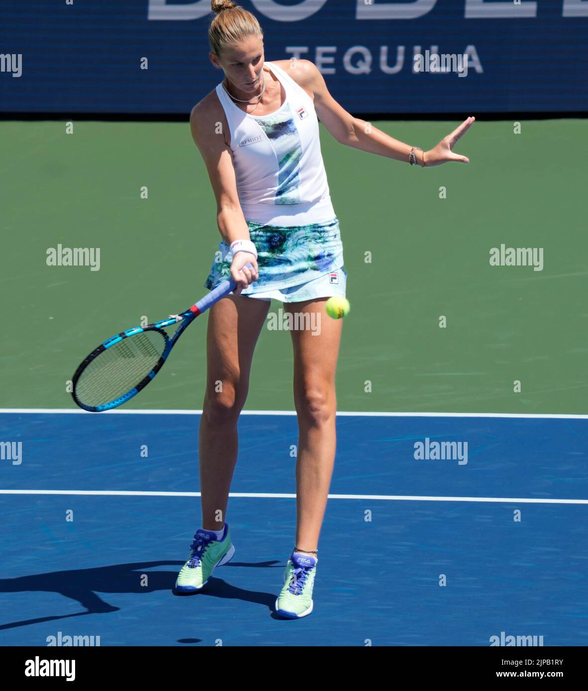 August 16, 2022: Karolina Pliskova (CZE) defeated Venus Williams (USA ...