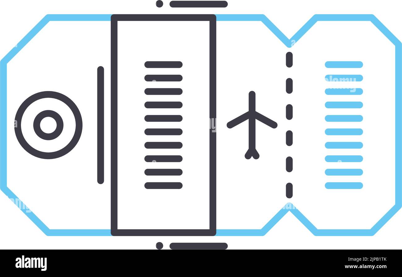 App pass icon outline Stock Vector Images - Alamy