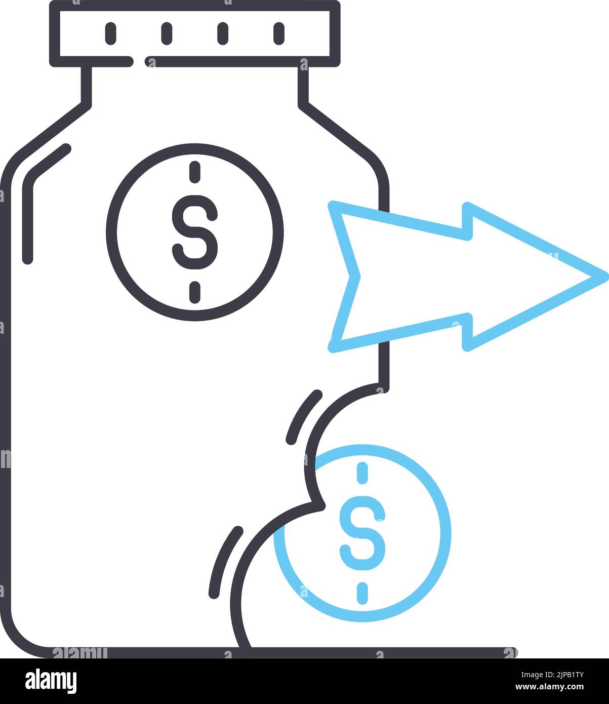 poor line icon, outline symbol, vector illustration, concept sign Stock ...