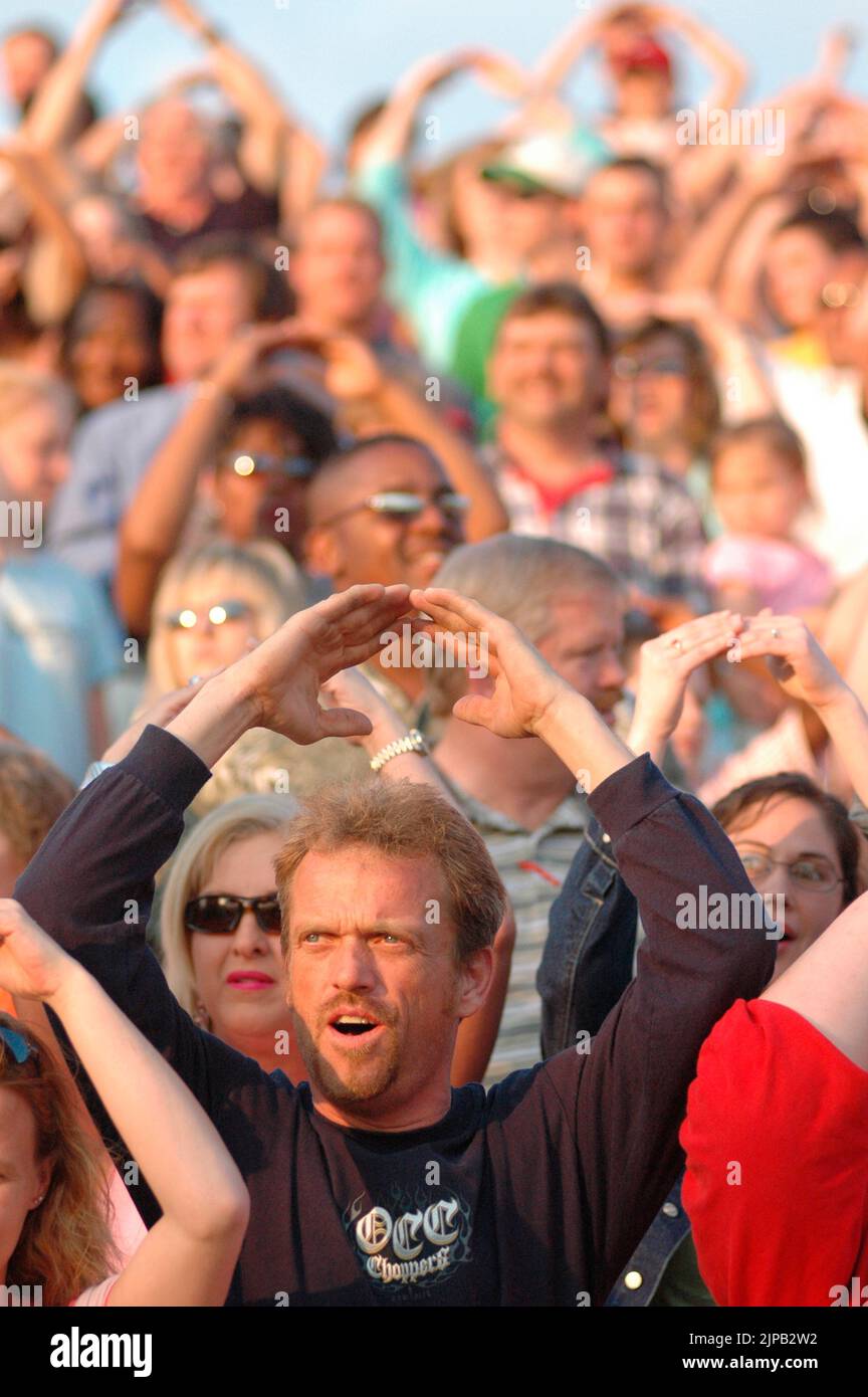 White man at Preacher Rick Gage of his Atlanta Ministry and his revival ...