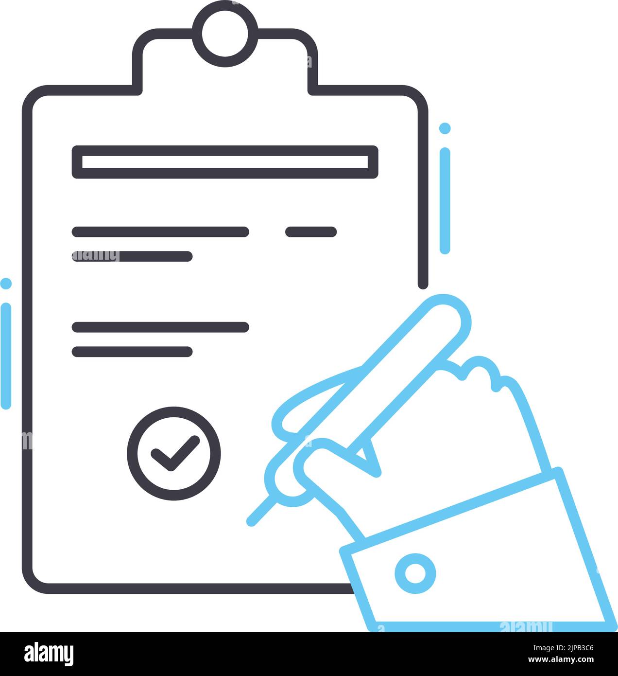 working order line icon, outline symbol, vector illustration, concept ...