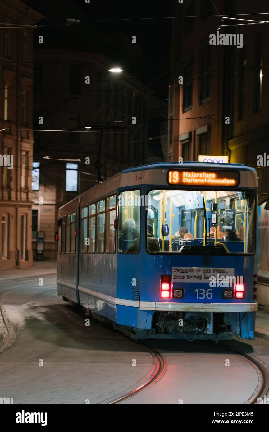 Tram in Oslo, Norway Stock Photo - Alamy