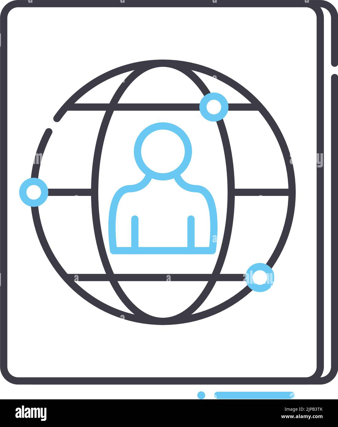 Online global connection social map Stock Vector Images - Alamy