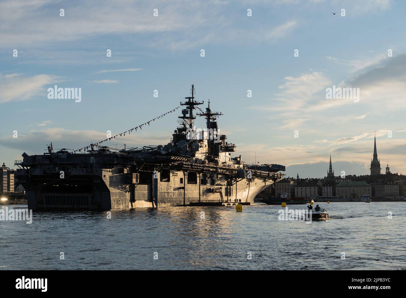 USS Kearsarge in the port of Stockholm in 2022 during Baltops NATO ...