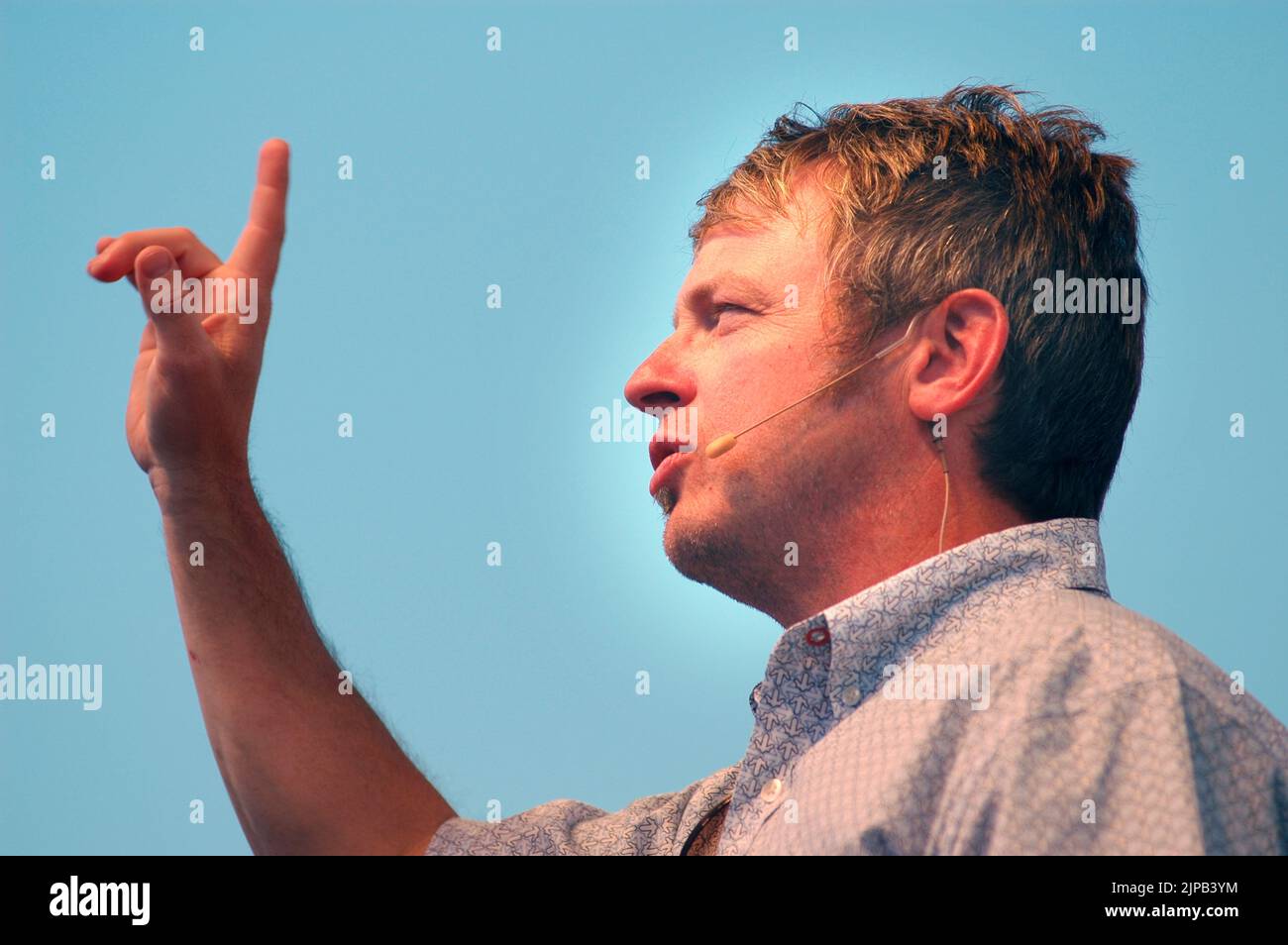 white man opening singer at Preacher Rick Gage of his Atlanta Ministry ...