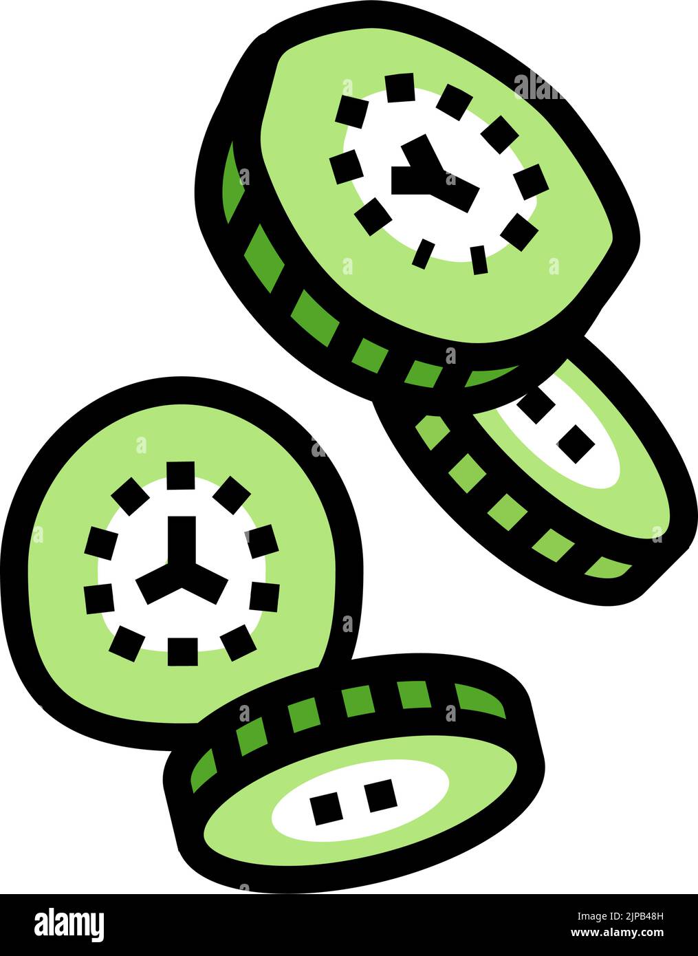 Falling cucumber Stock Vector Images - Alamy