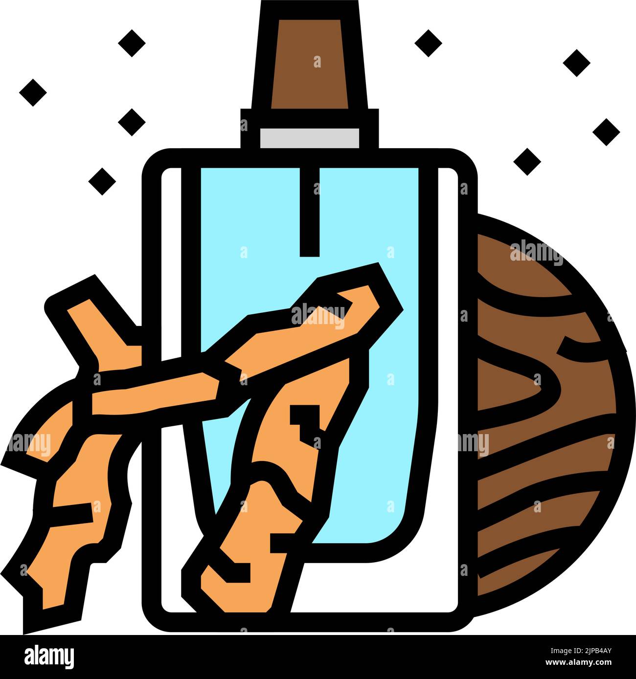 woody notes perfume color icon vector illustration Stock Vector Image ...