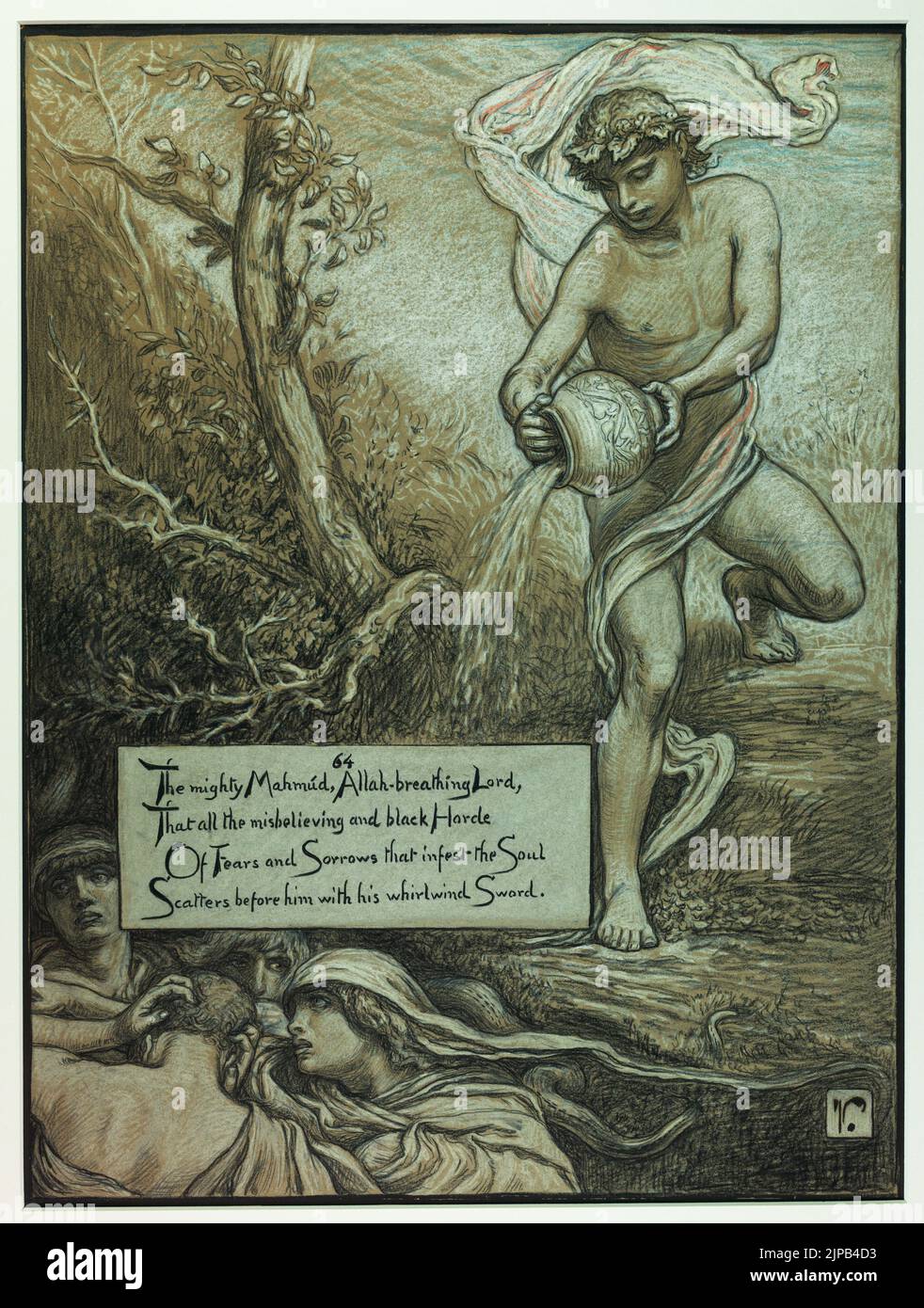 The Mighty Mahmud. Illustration by Elihu Vedder from the Rubáiyát of ...