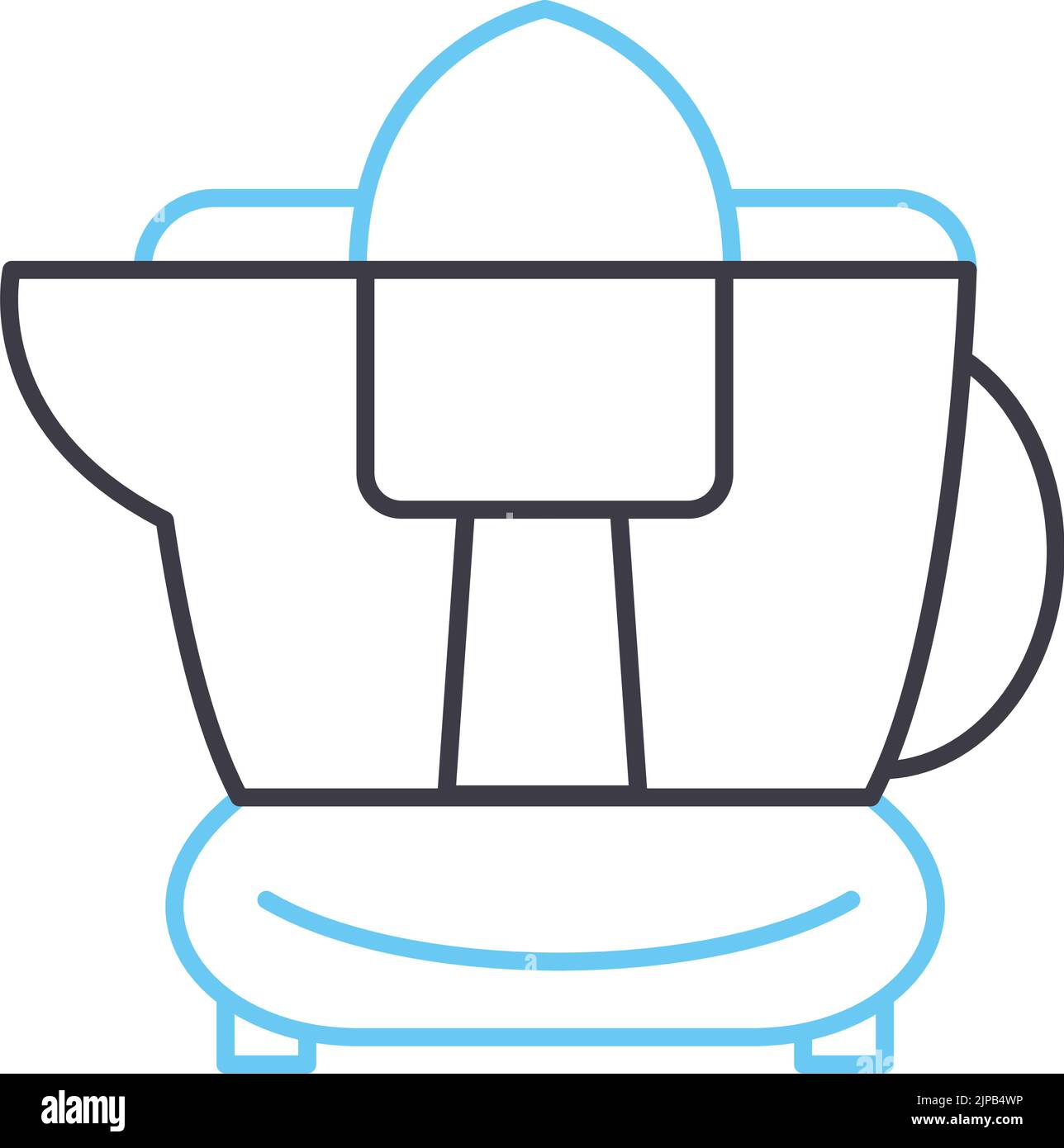 juicer line icon, outline symbol, vector illustration, concept sign ...