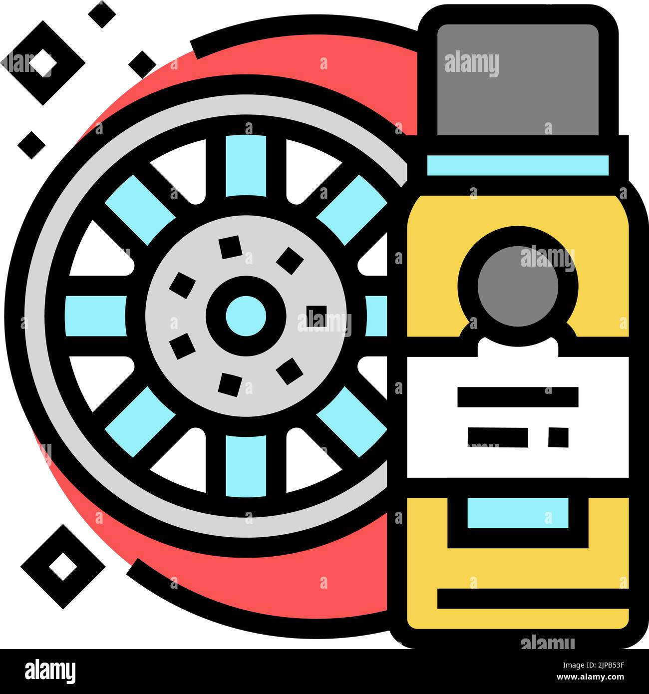 chrome cleaner detergent color icon vector illustration Stock Vector ...