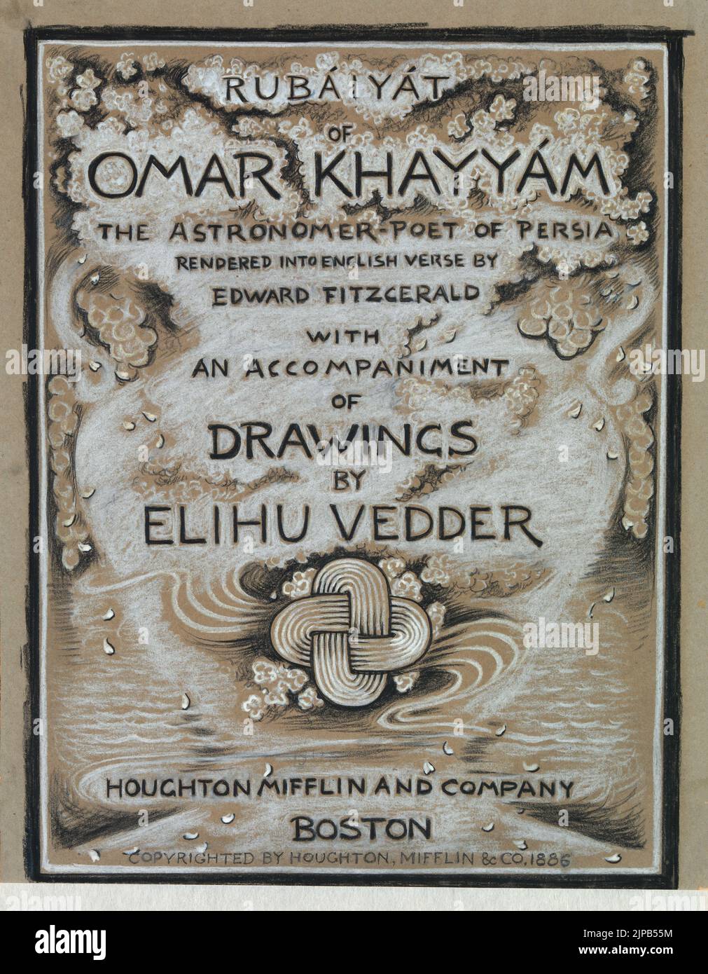 Title Page. Illustration by Elihu Vedder from the Rubáiyát of Omar ...