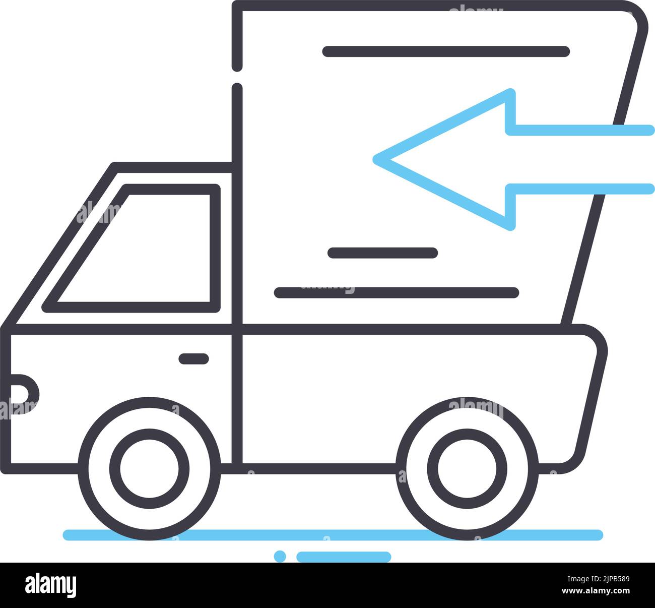 High Speed Services Line Icon Outline Symbol Vector Illustration