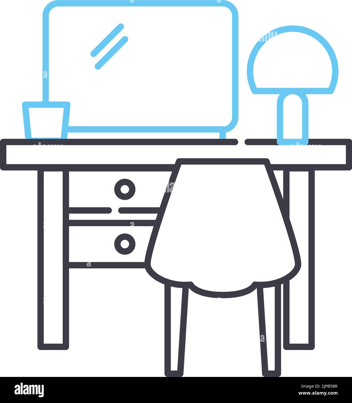 Study room flat illustration hi-res stock photography and images - Alamy