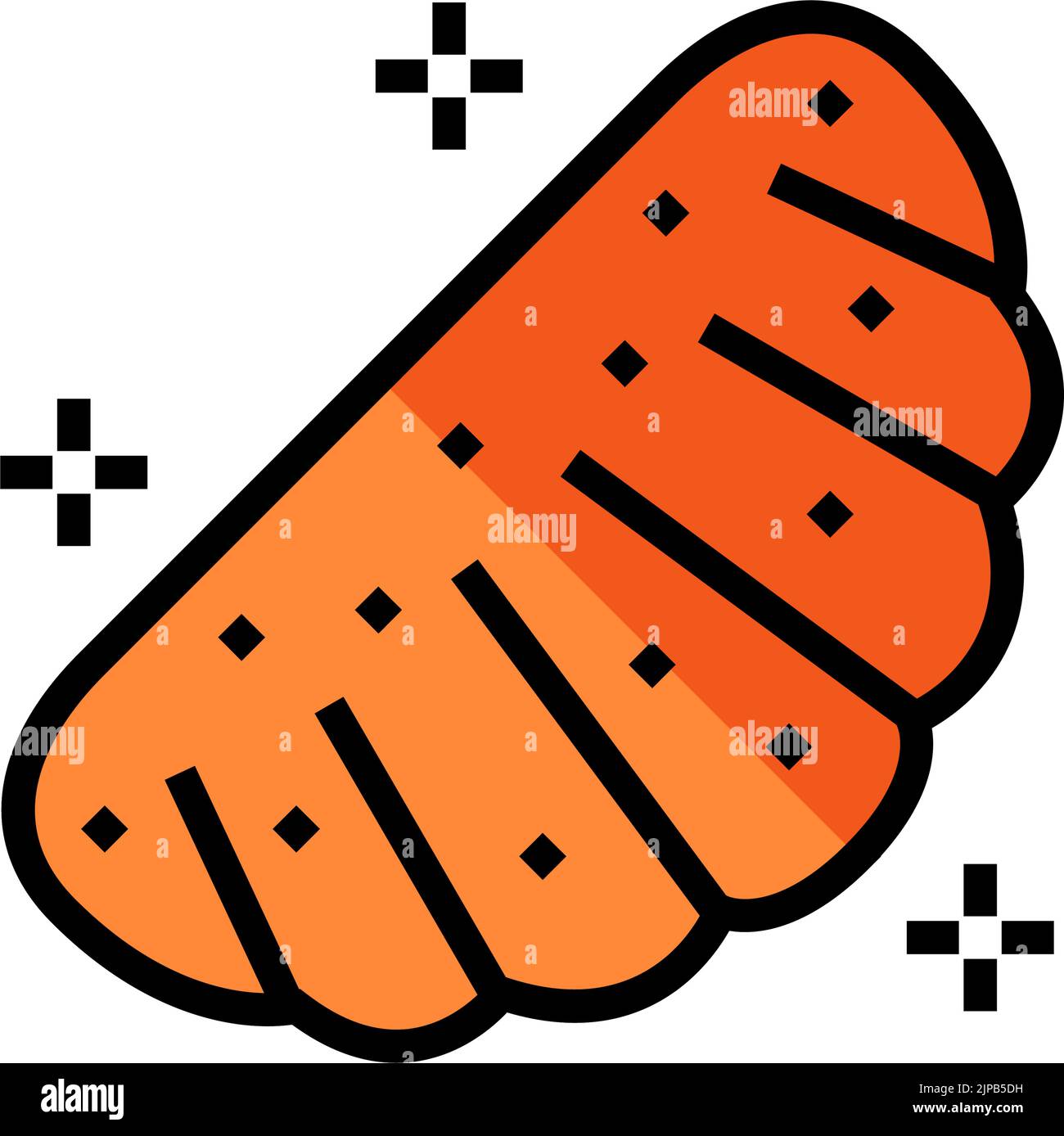 orange jelly candy gummy color icon vector illustration Stock Vector ...