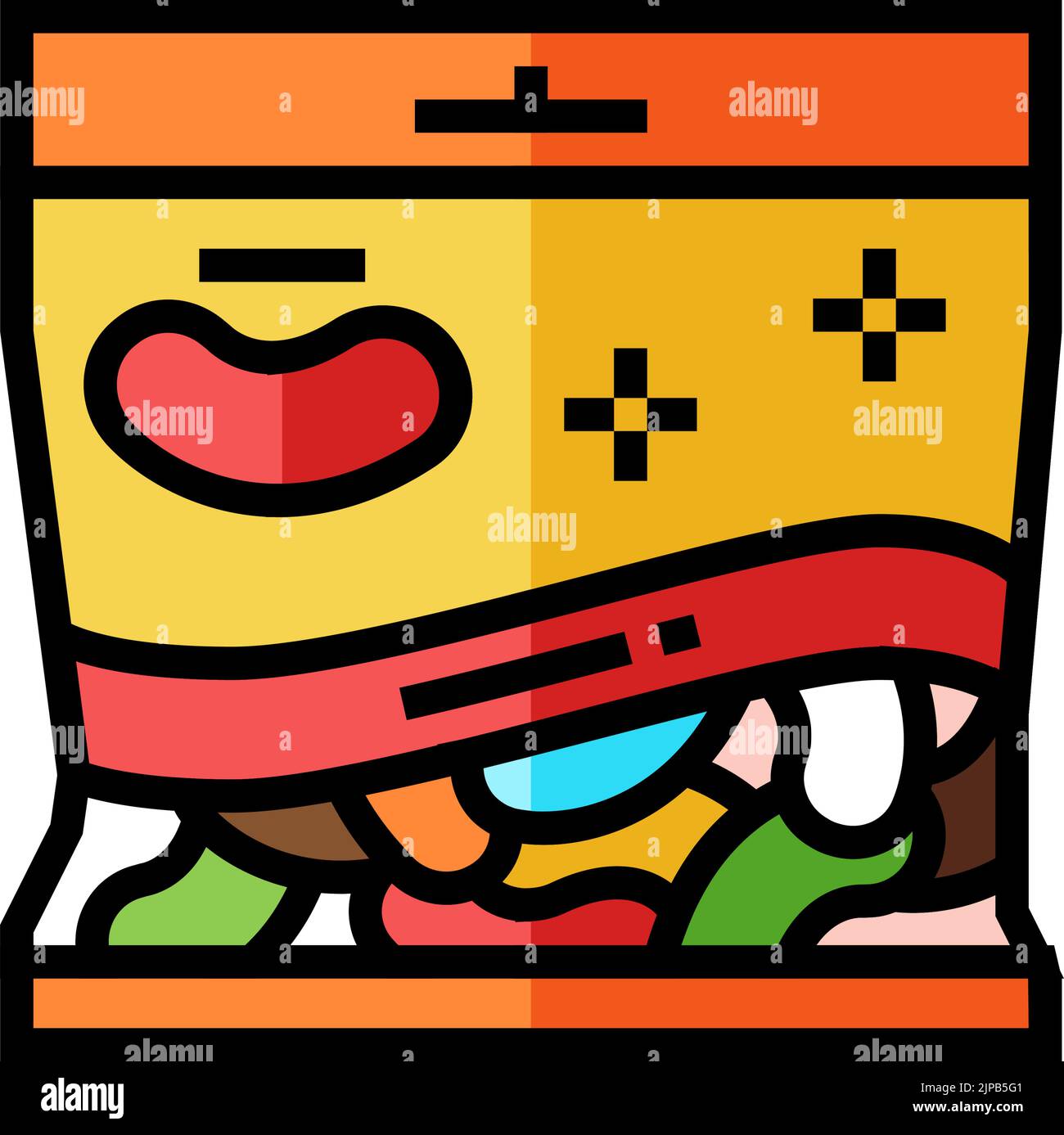 candy jelly candy gummy color icon vector illustration Stock Vector ...