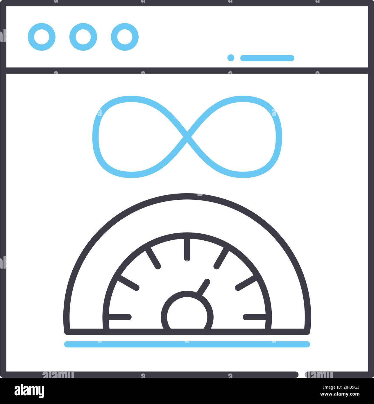 Digital illustration of endless server hi-res stock photography and ...