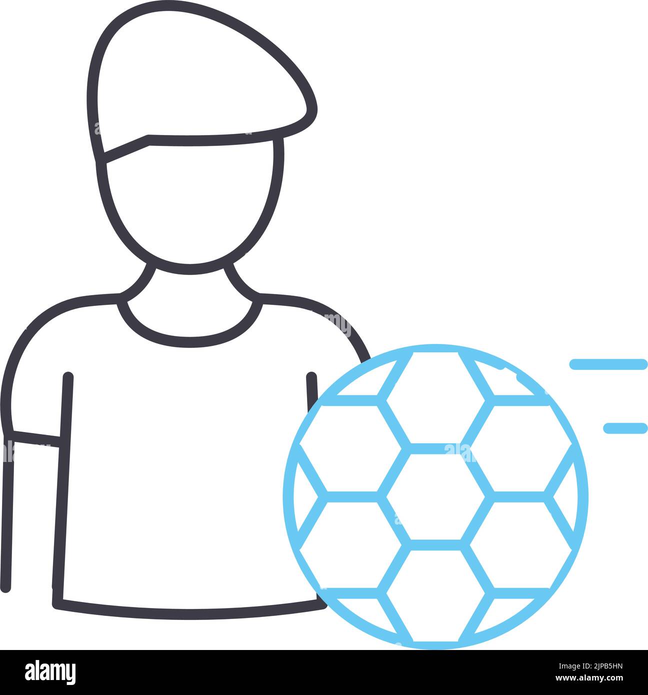 physical education line icon, outline symbol, vector illustration ...