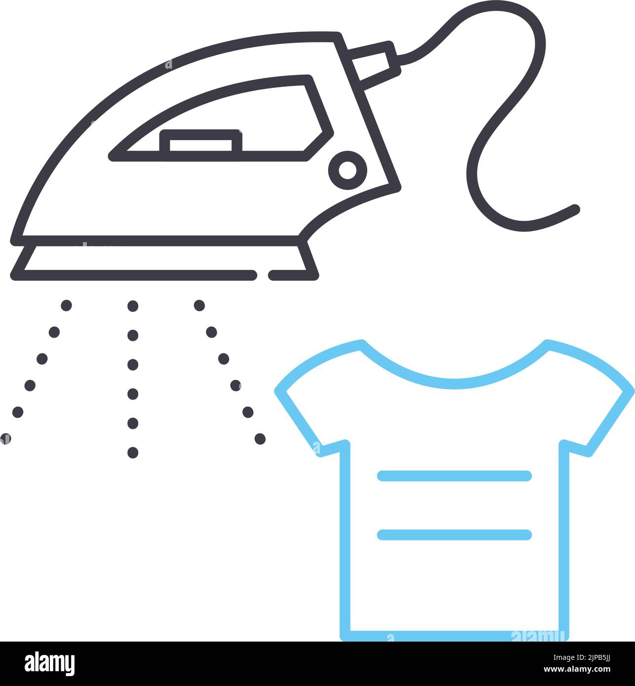 ironong line icon, outline symbol, vector illustration, concept sign ...