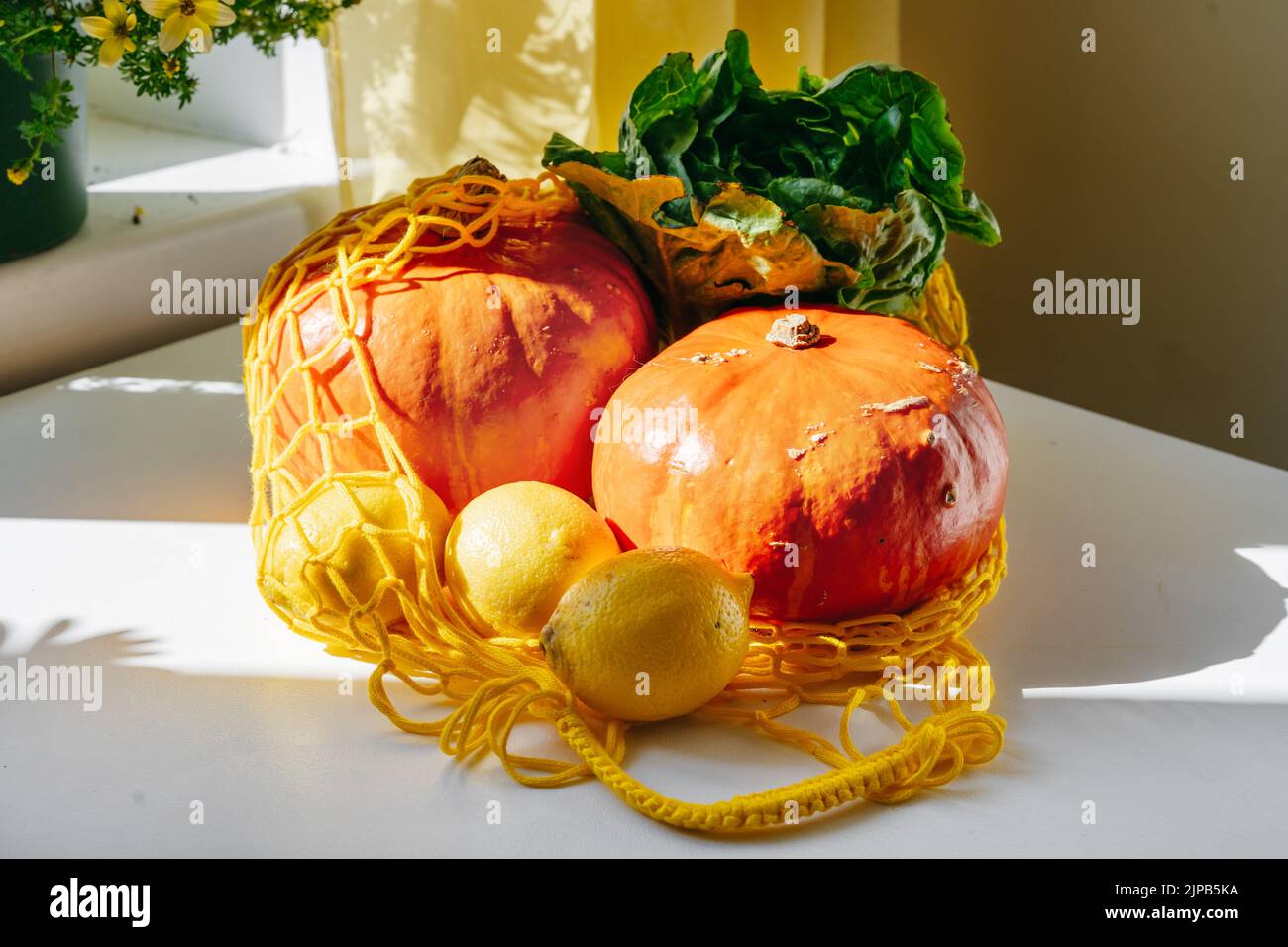 Eco shopping organic vegetables hi-res stock photography and images - Alamy