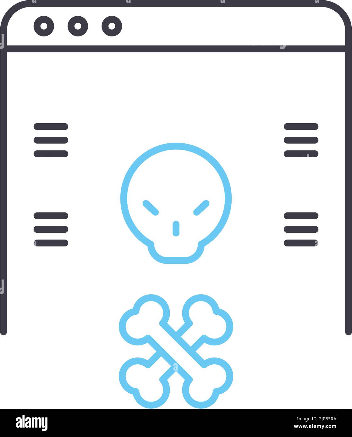 theft form line icon, outline symbol, vector illustration, concept sign ...