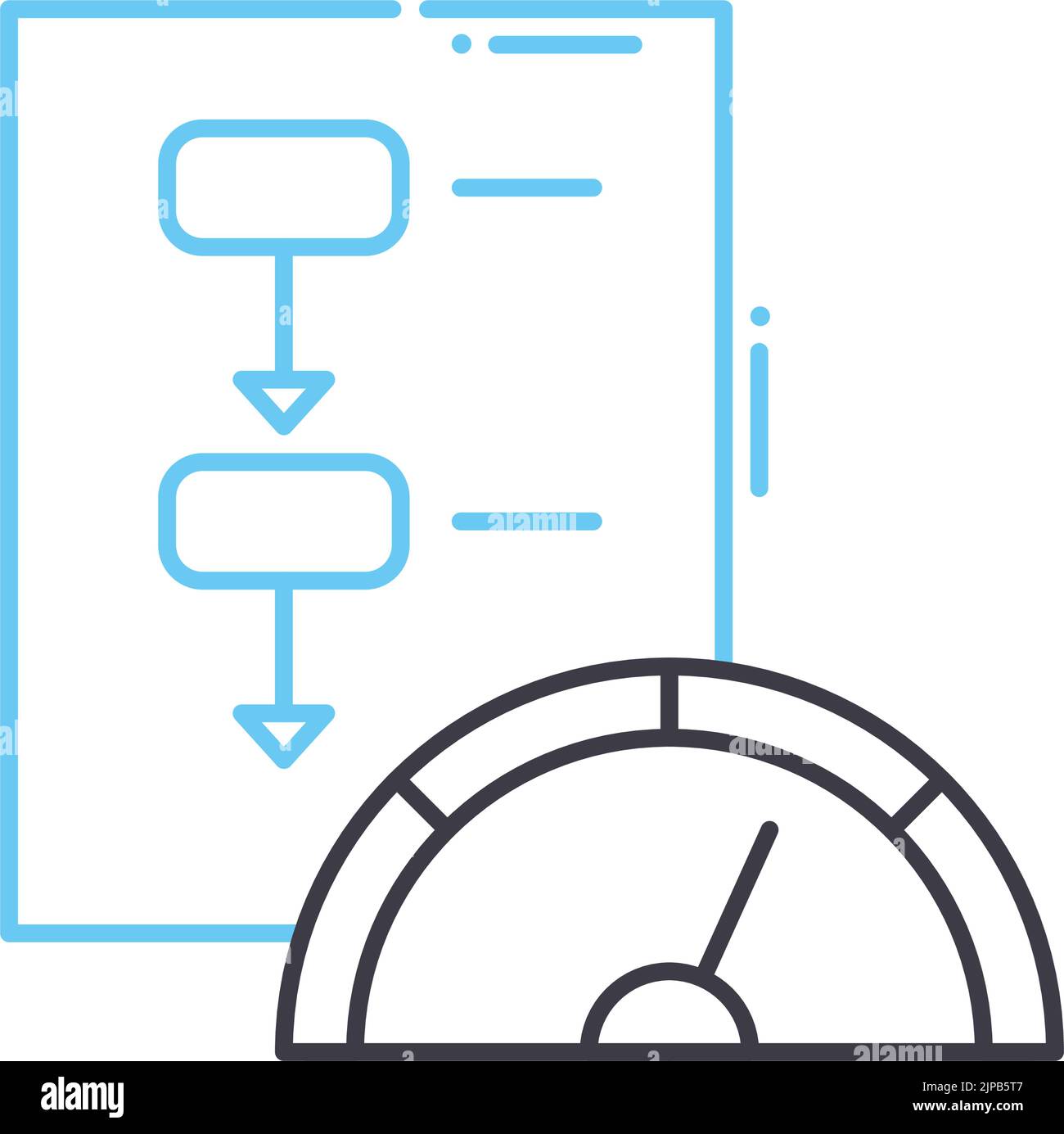 spring planning line icon, outline symbol, vector illustration, concept ...