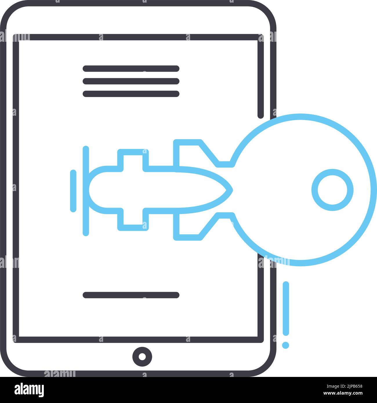 Safe database icon outline Cut Out Stock Images & Pictures - Alamy