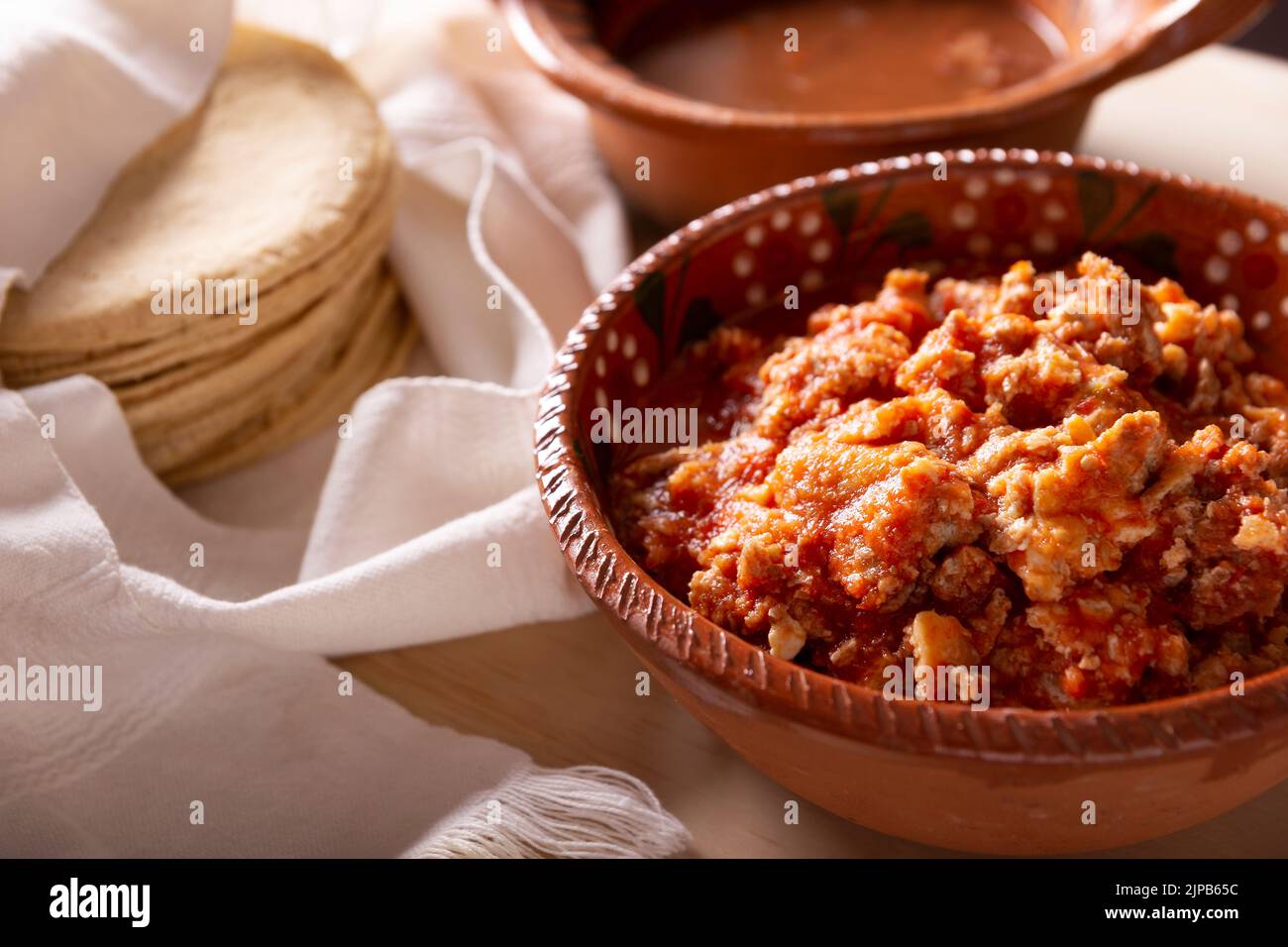Machaca con Huevo. "shredded with eggs". Shredded dry beef scrambled ...
