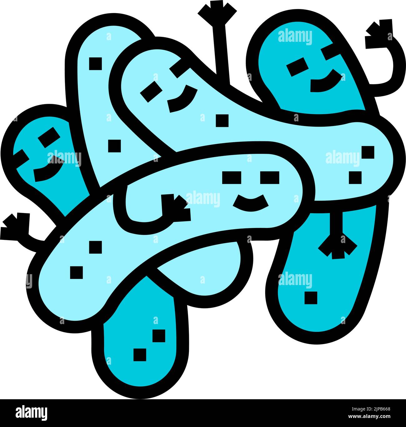 bacillus bacteria virus color icon vector illustration Stock Vector ...