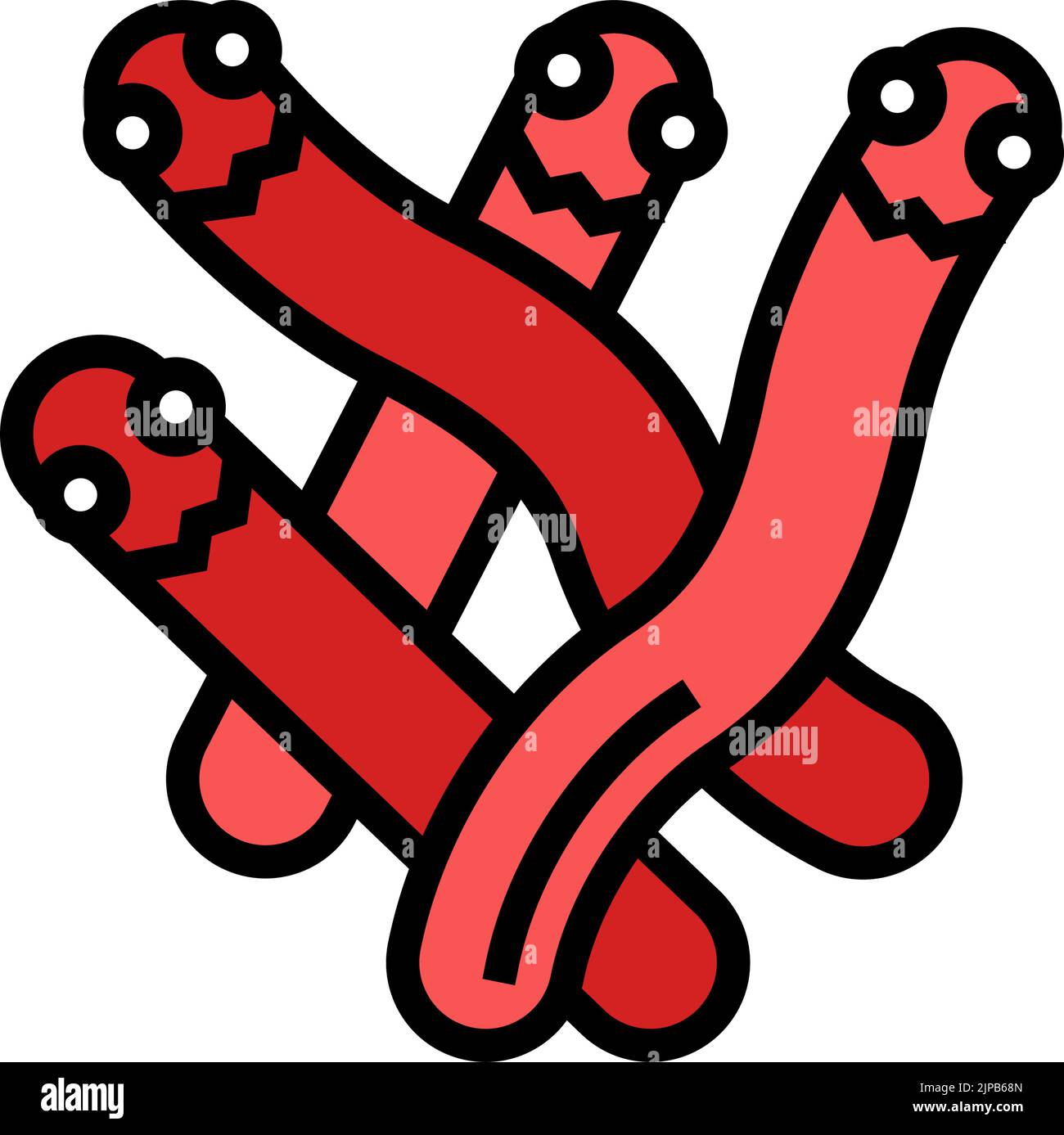 bacterium bacteria virus color icon vector illustration Stock Vector ...