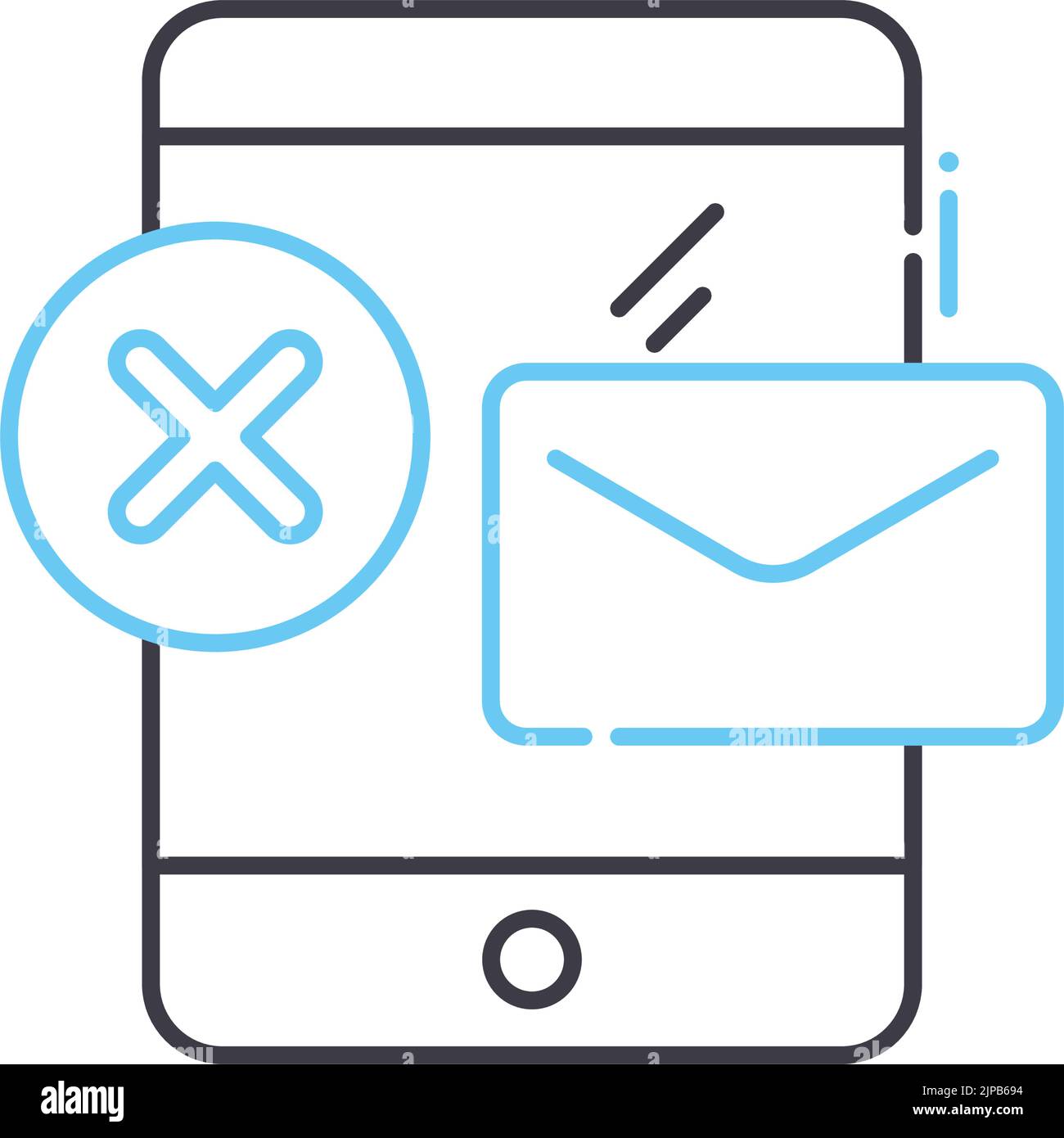 No digital icon outline Stock Vector Images - Alamy