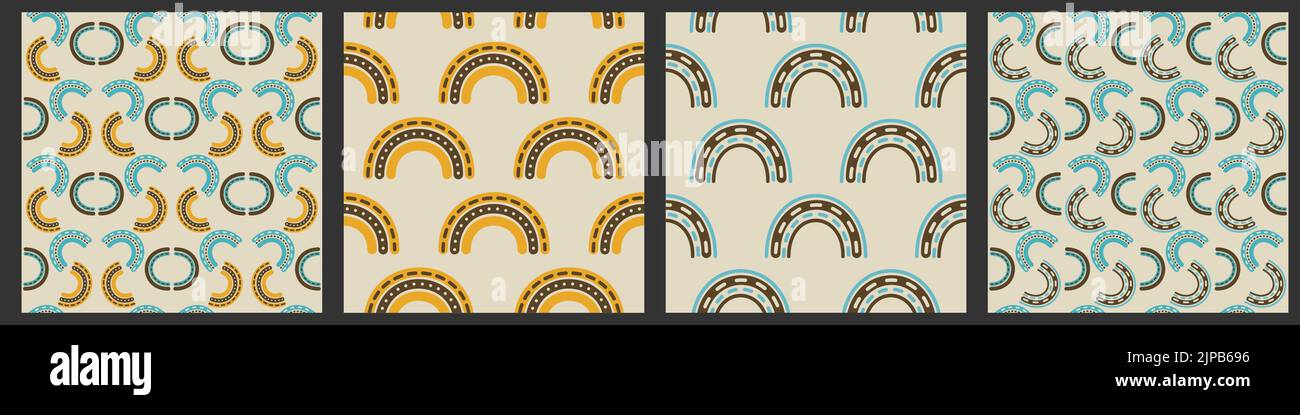 Groovy retro 70s rainbow seamless pattern. 4 old school 1970 good vibes ...