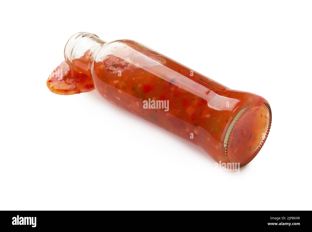 Ketchup bottle on white Cut Out Stock Images & Pictures - Alamy