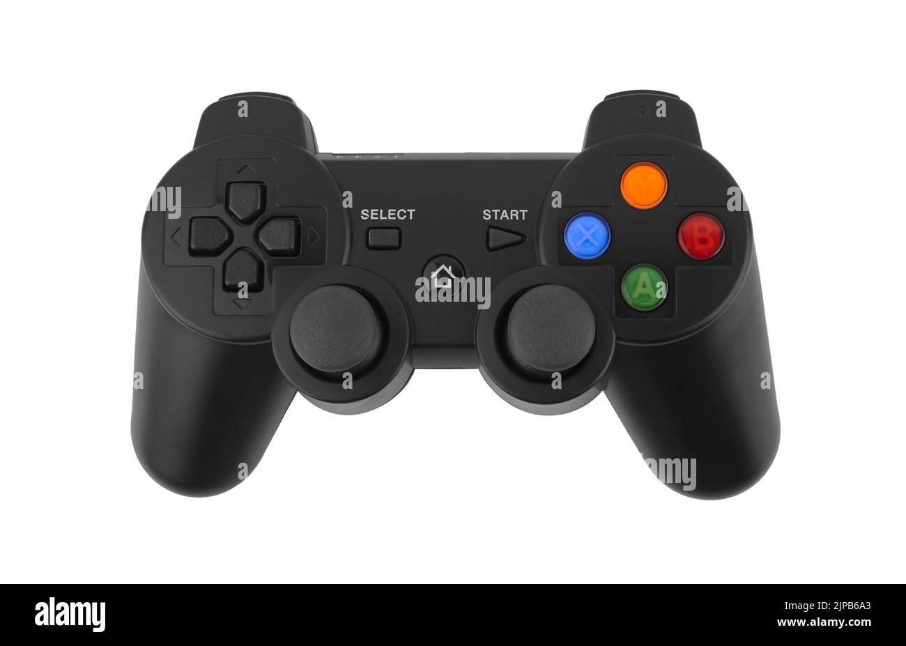 Video game controller isolated on white background Stock Photo - Alamy