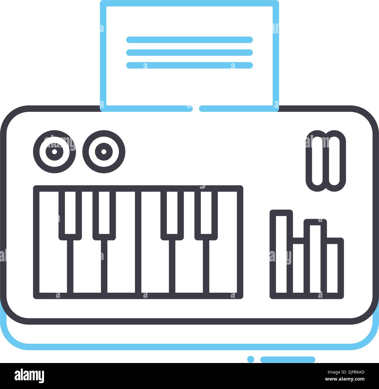 keypad line icon, outline symbol, vector illustration, concept sign Stock Vector Image & Art - Alamy