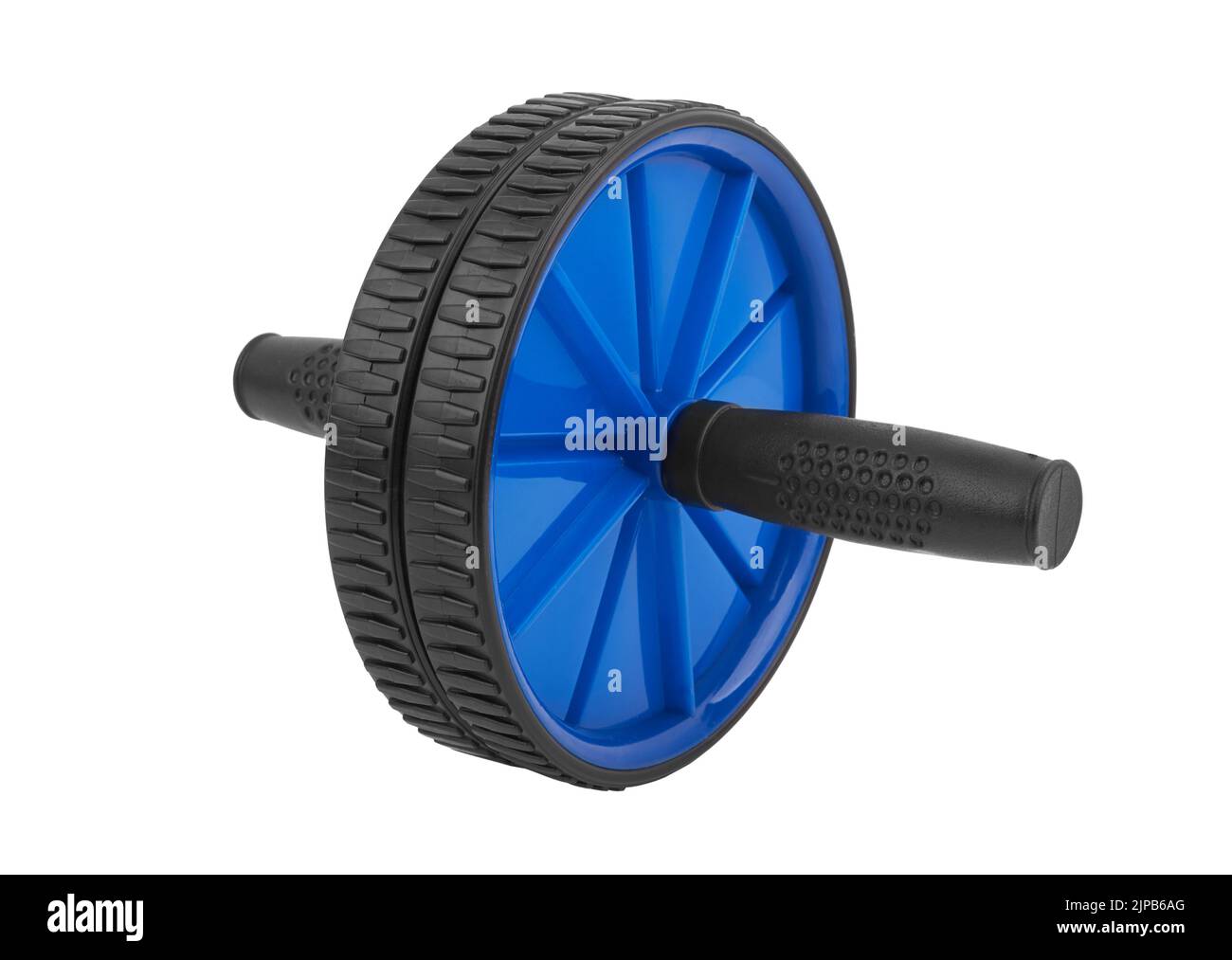 Home fitness wheel isolated on white background Stock Photo - Alamy