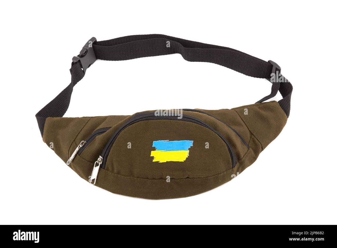 Waist pouch isolated on white background Stock Photo - Alamy